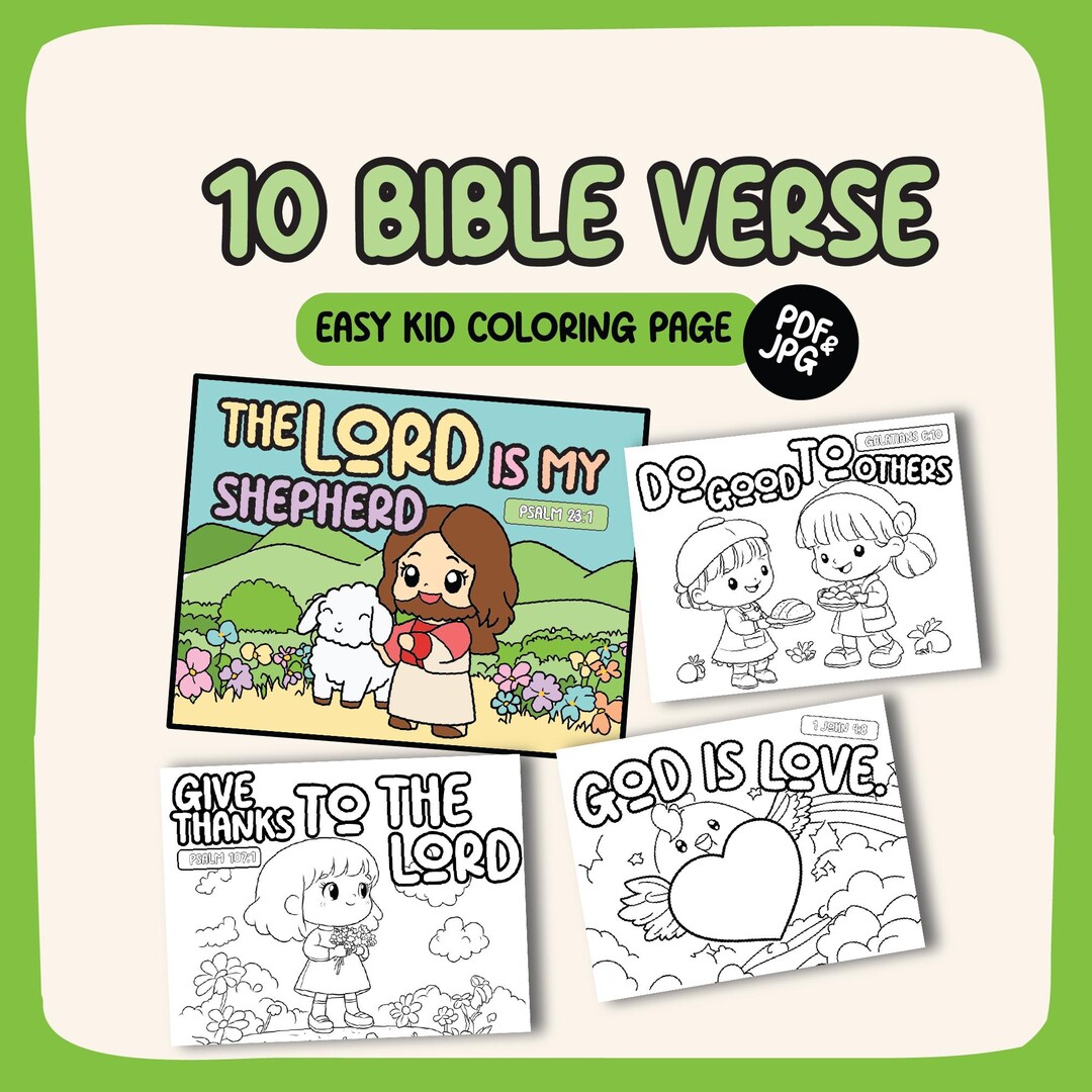 Bible Verse Colouring Pages | Christian Coloring Sheets | Hand Lettered ...