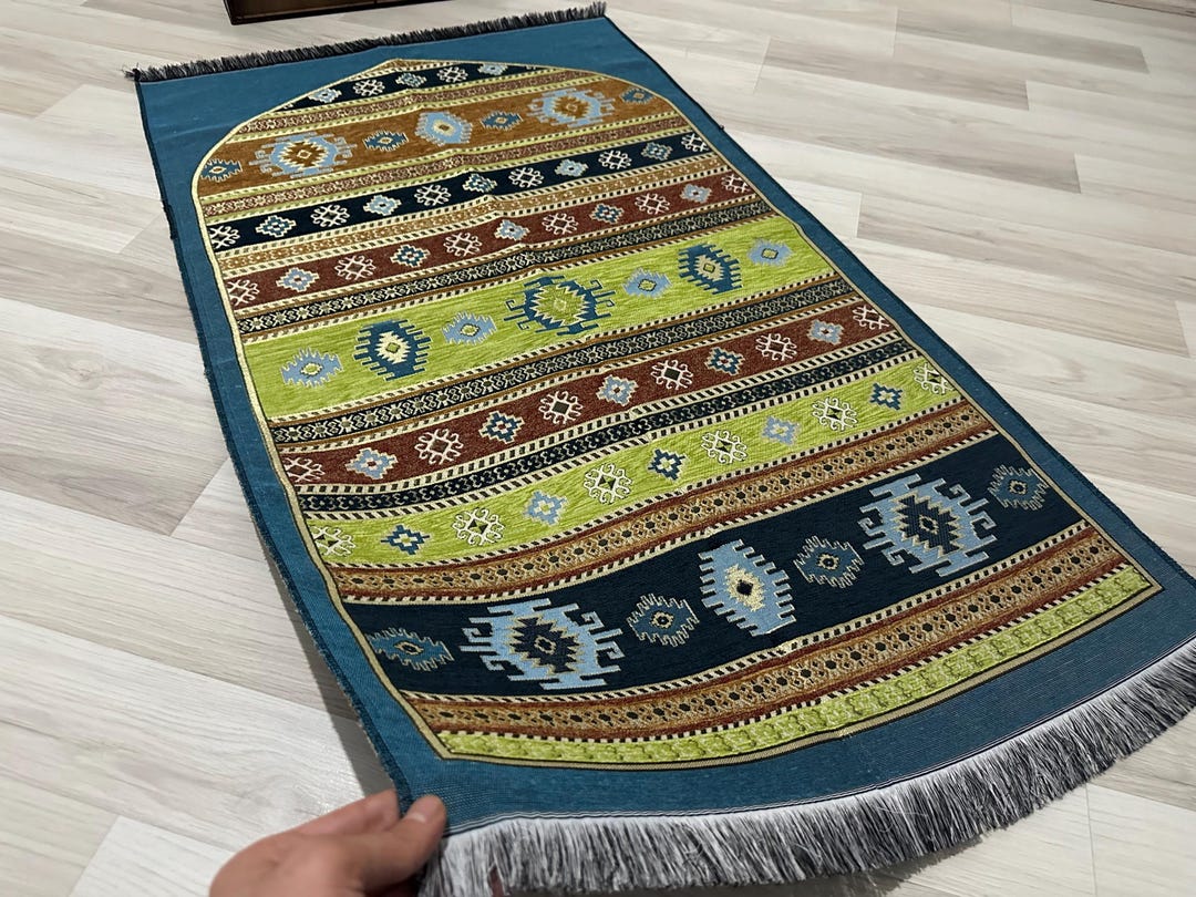 Prayer Rug for Muslim, Ethnic Design Muslim Rug, Turkish Sajjadah ...