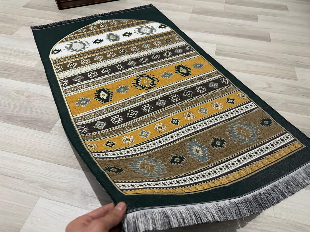 Mihrab Design Chenille Prayer Mat, Turkish Sajjadah, Ramadan Gift - Etsy