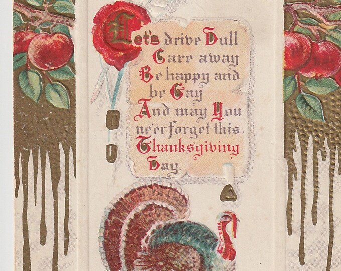 Thanksgiving Turkey Vintage Post Card, Antique Greetings Postcard - Etsy