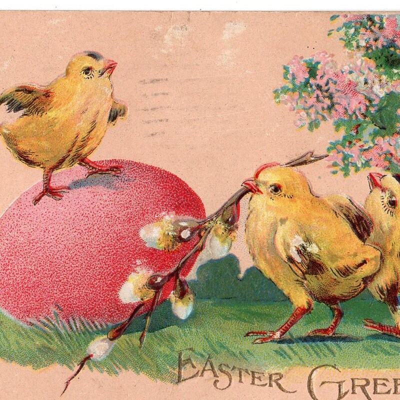Easter Postcard - Etsy