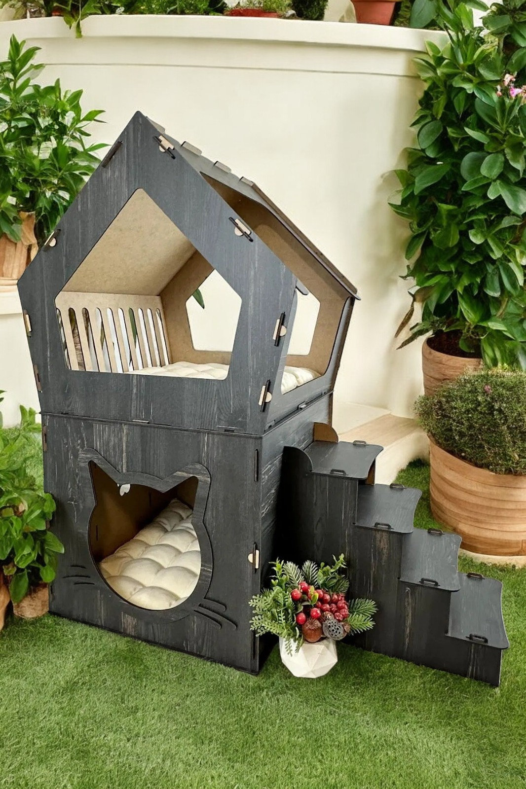 Modern Cat House, Cat Furniture, Extra Large Cat House, Modern Cat ...