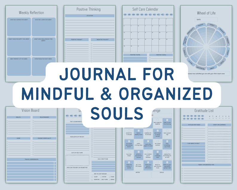 Life Planner, Self-care Journal, Printable Journal, Printable Planner ...