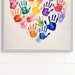 Rainbow Handprint Heart LGBT LGBTQ Pride Diversity Inclusion Colorful ...