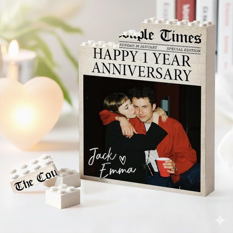 Personalized Photo Building Blocks for Couples, Gamer Boyfriend ...