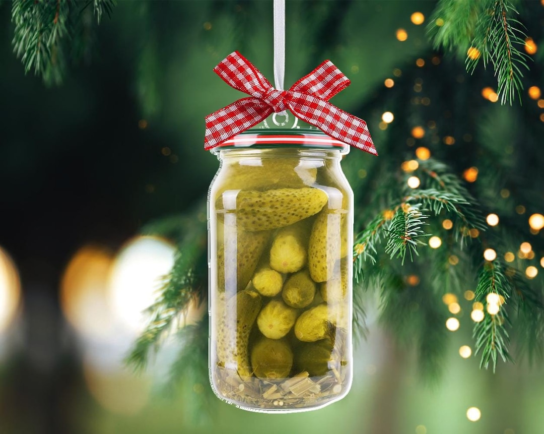 2D Flat Pickle Ornament, Christmas Pickle Ornament 2025, Pickle Lover ...