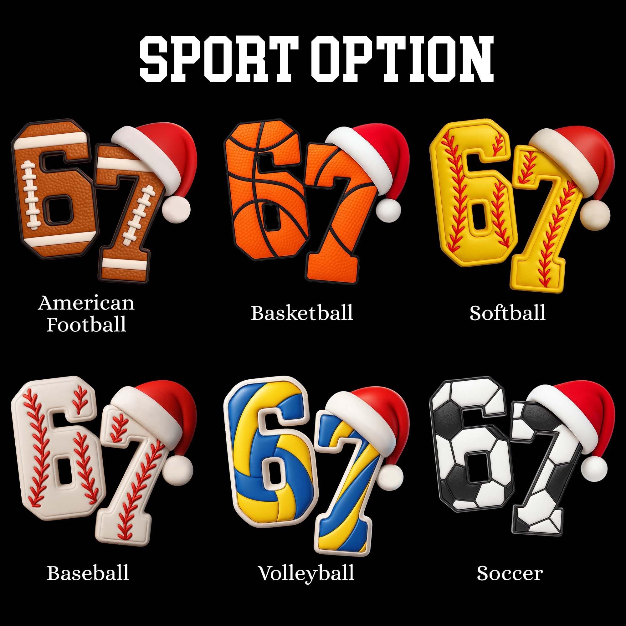 Custom Name 67 Sport Ornament, Acrylic Soccer Baseball Volleyball ...