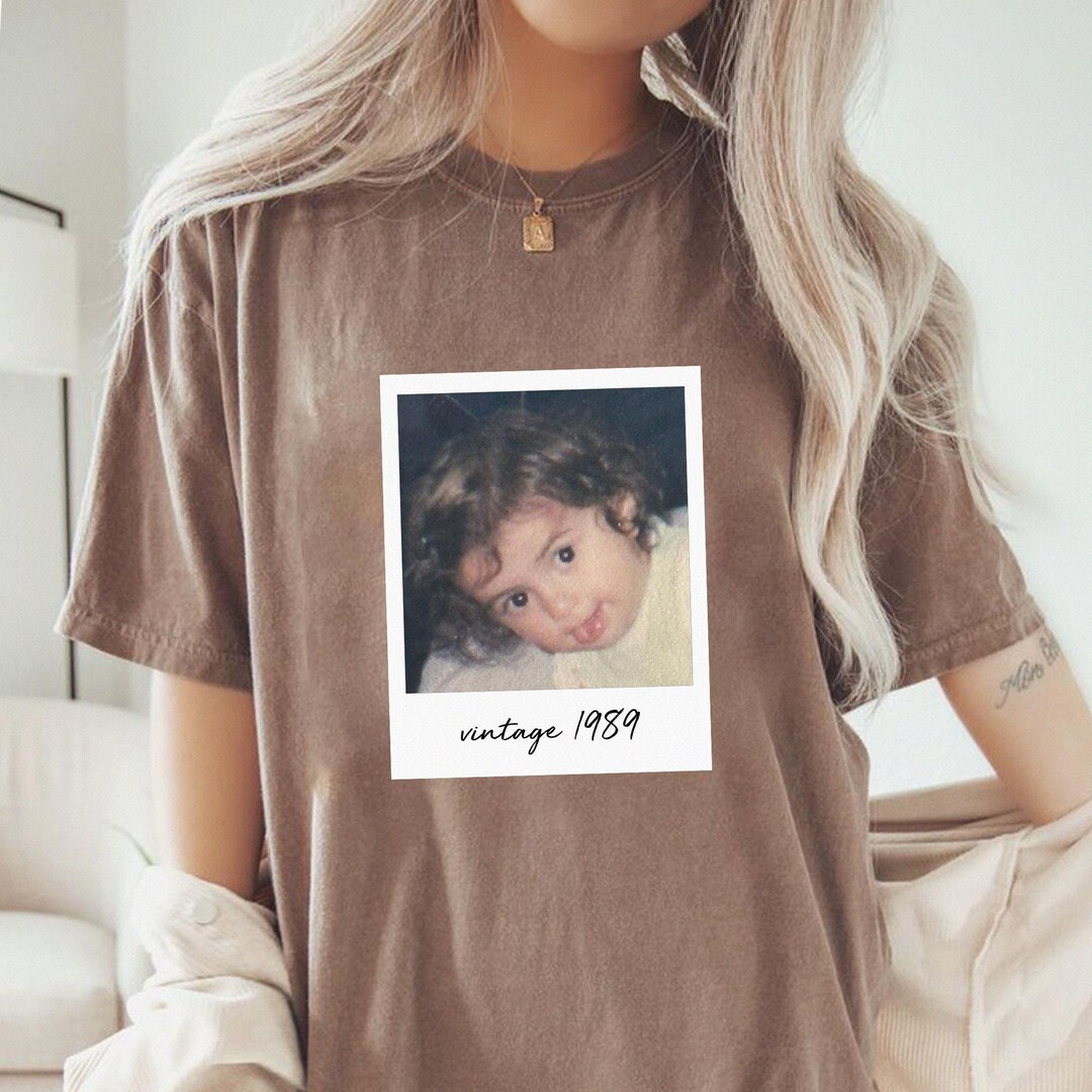 Custom Polaroid Photo Shirt, Girlfriend Vintage Photo Shirt, Couple ...