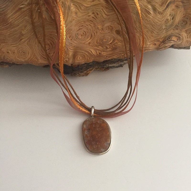 Rust Color Necklace - Etsy