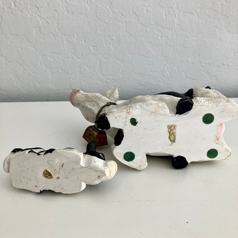 Vintage Mom and Baby Cow and Calf Figurines Farmhouse Rustic Decor - Etsy