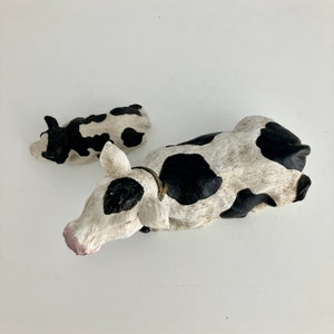 Vintage Mom and Baby Cow and Calf Figurines Farmhouse Rustic Decor - Etsy