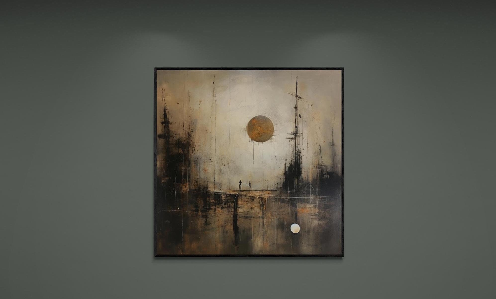 Abstract Connection | Modern Digital Art Print | Minimalist Landscape ...