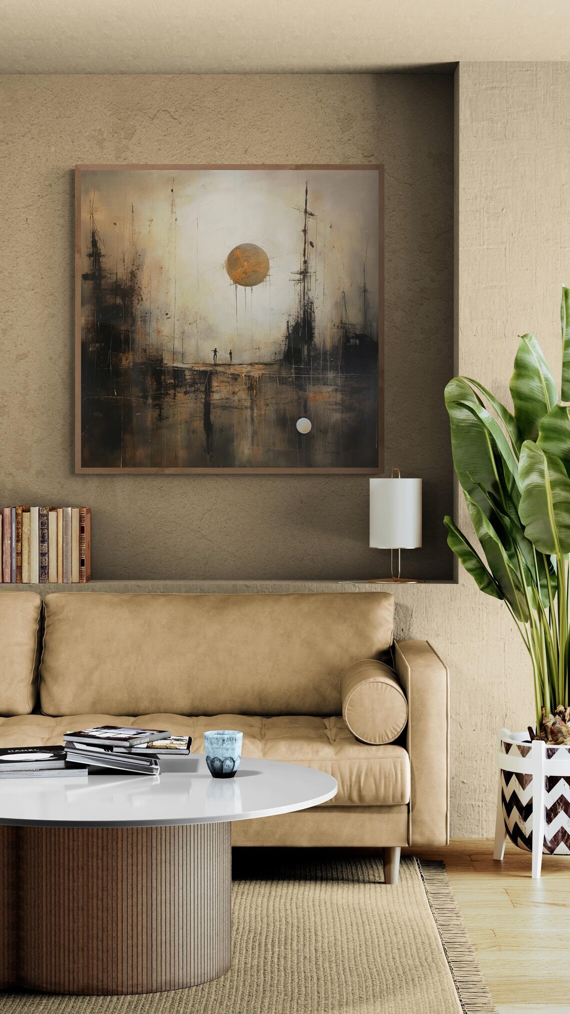Abstract Connection | Modern Digital Art Print | Minimalist Landscape ...