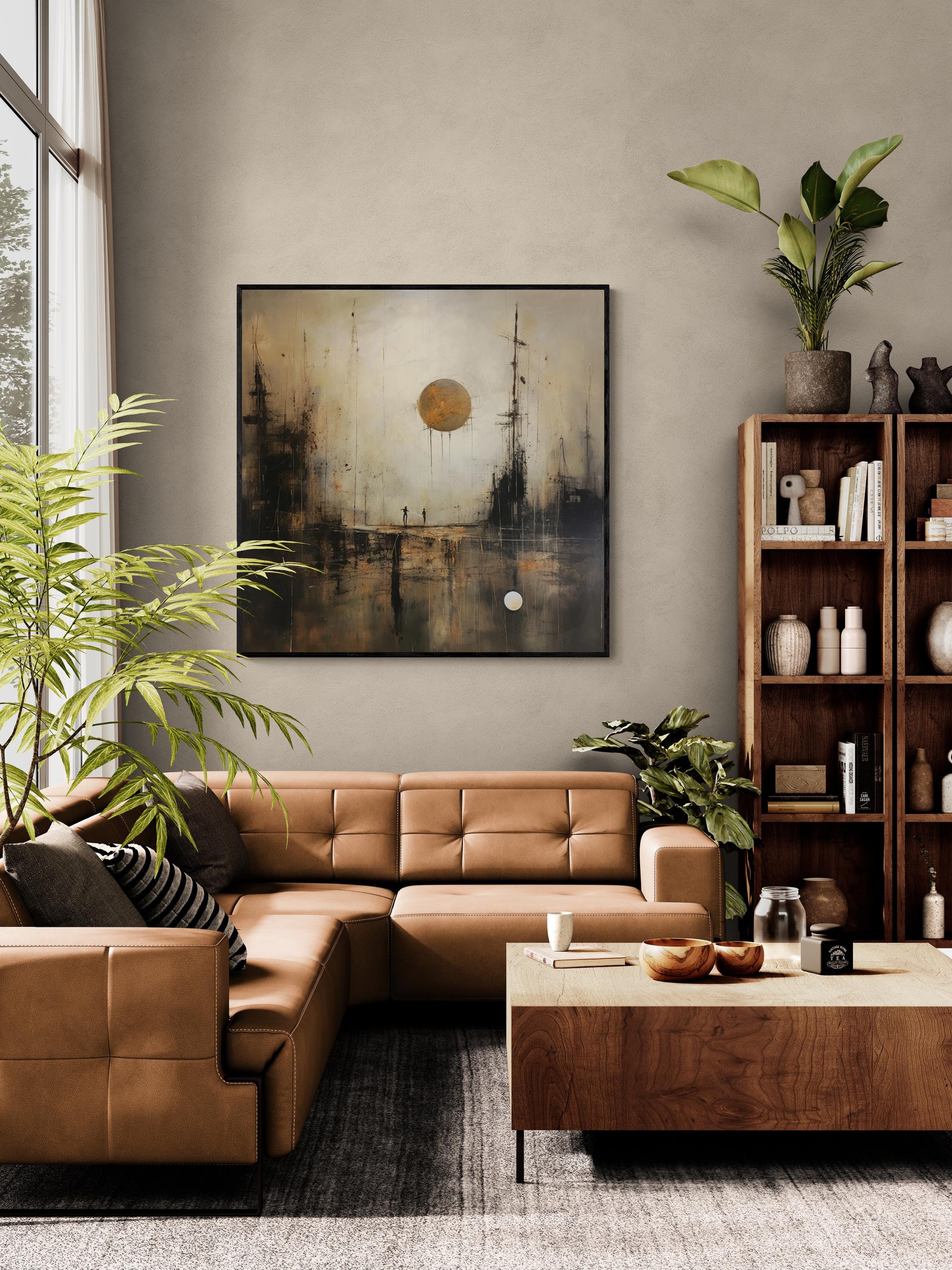Abstract Connection | Modern Digital Art Print | Minimalist Landscape ...