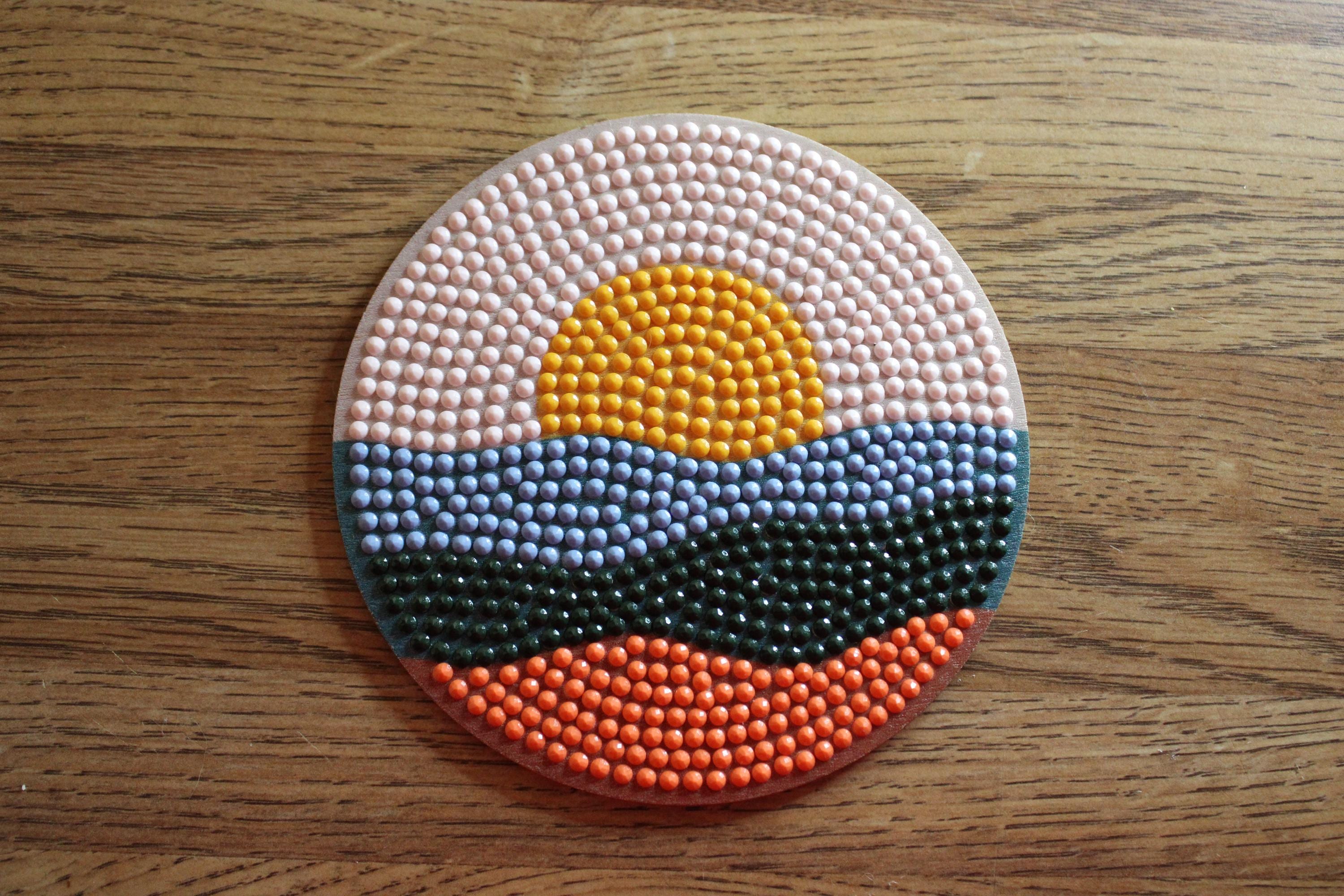 Santa Fe Desert Theme Diamond Art Drink Coaster Set | Set of 4 Coasters ...