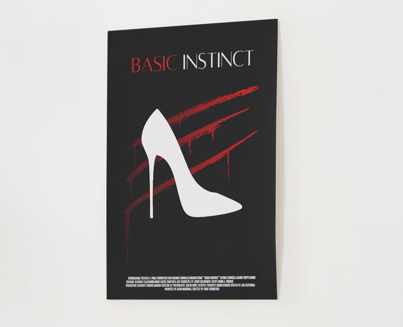 Unique Basic Instinct Movie Poster Alternative Art Print (version 2) - Etsy