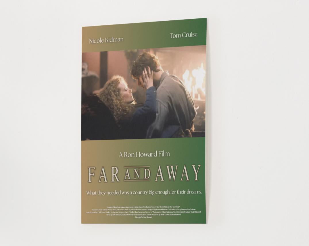 Fan-made Style Far and Away Movie Poster | Tom Cruise Nicole Kidman Fan ...