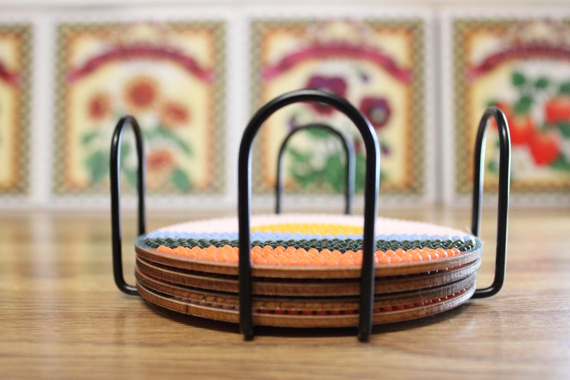 Santa Fe Desert Theme Diamond Art Drink Coaster Set | Set of 4 Coasters ...