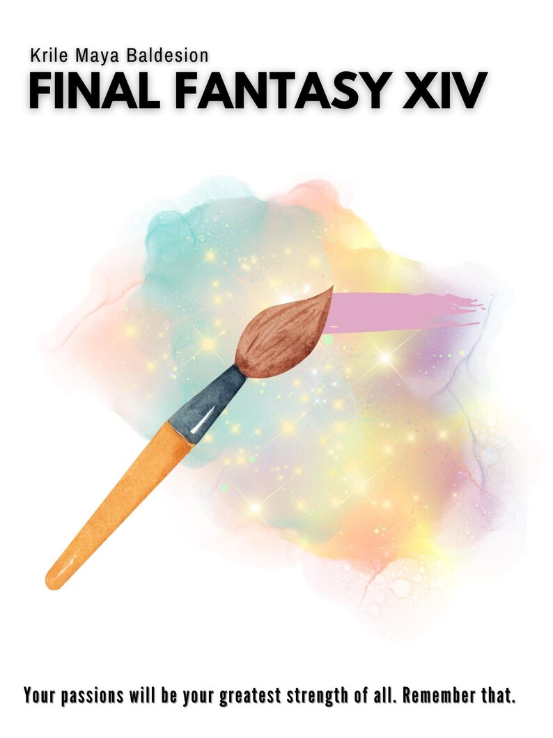 Krile Maya Baldesion FFXIV Poster Print | Alternate Minimalist ...
