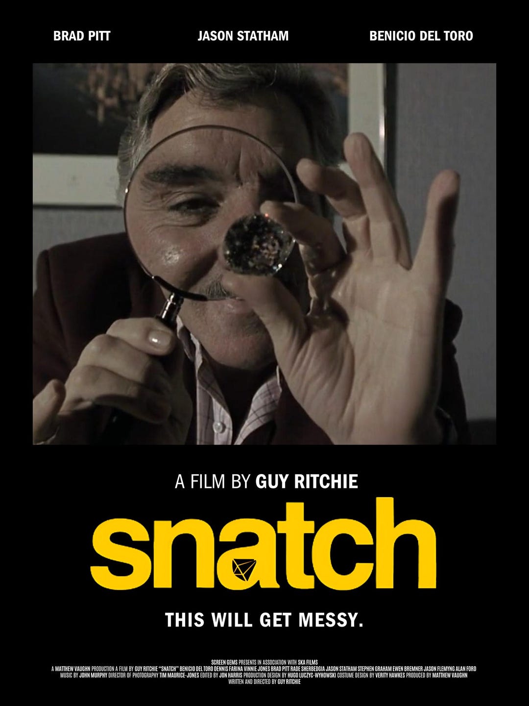 Guy Ritchie Snatch Film Poster | Unique Fan Print - Etsy