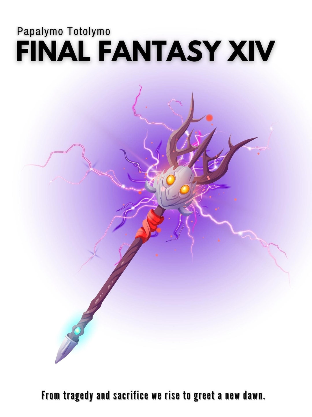 FFXIV Scions Minimalist Character Poster Bundle (2 of 2) | Set of 5 ...