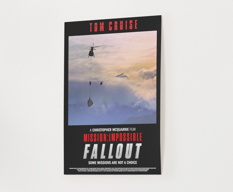 Mission Impossible Fallout Fan Art Print | Alternative Movie Posters - Etsy