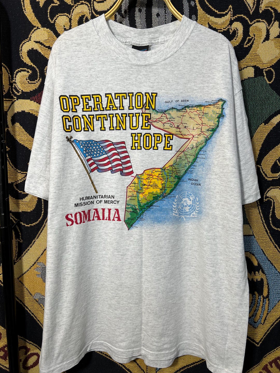 Vintage 90s Somalia Operation Continue Hope T Shirt Size L - Etsy