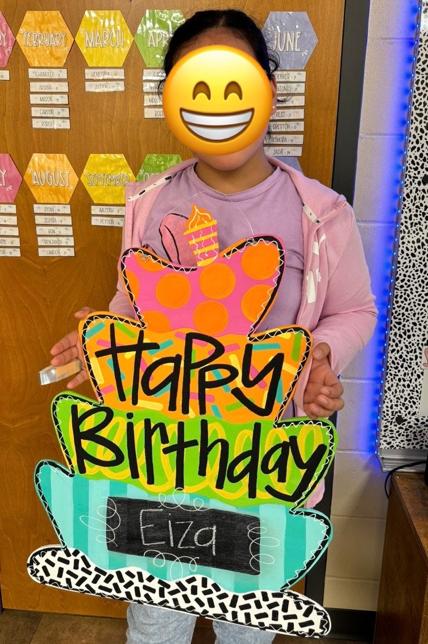 Birthday Door Hanger Teacher Classroom Decor - Etsy