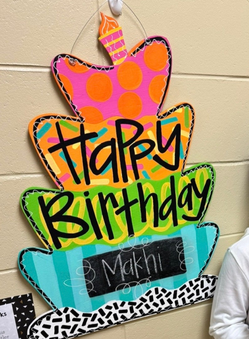 Birthday Door Hanger Teacher Classroom Decor - Etsy