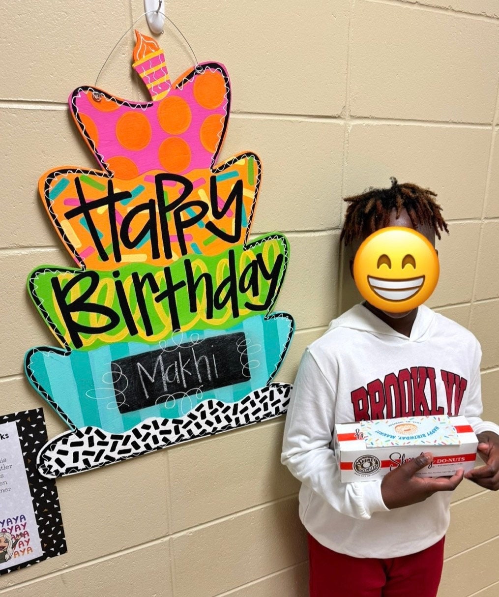 Birthday Door Hanger Teacher Classroom Decor - Etsy