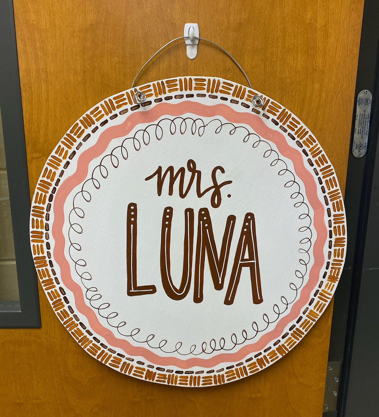 Teacher Classroom Door Hanger Sign - Etsy