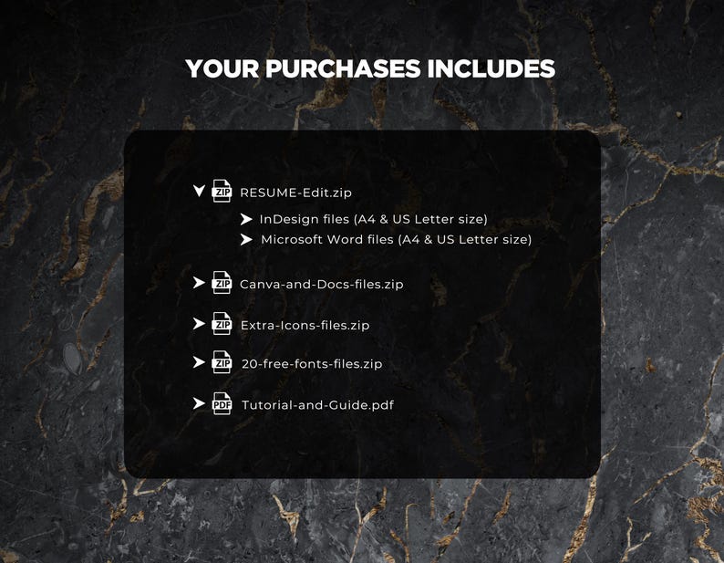 Professional Resume Template: Editable CV, Cover Letter (word, Google ...