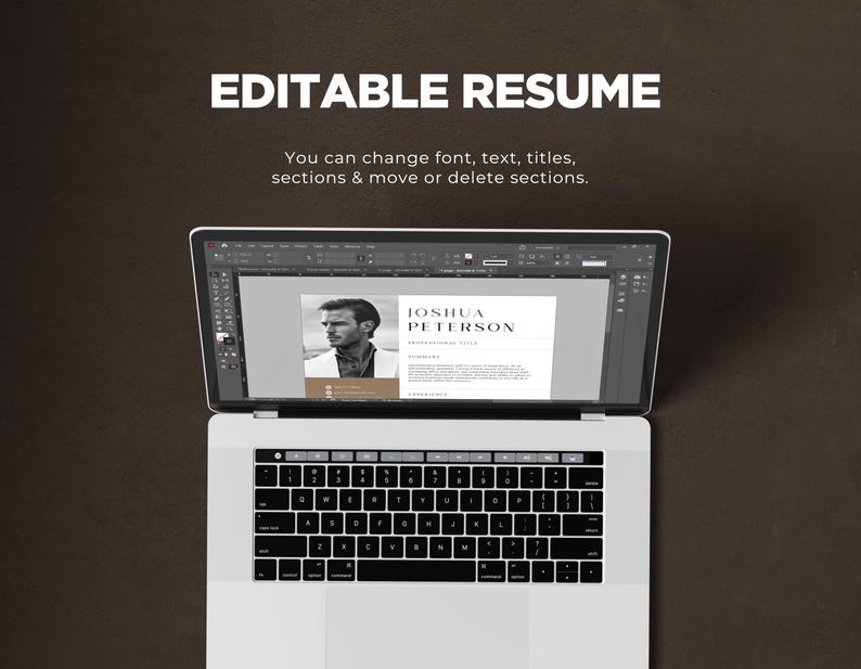 Editable Professional Resume Template for Word, Google Docs, Canva ...