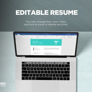 Editable Nurse Resume Template | Indesign, Word, Google Docs, Canva ...