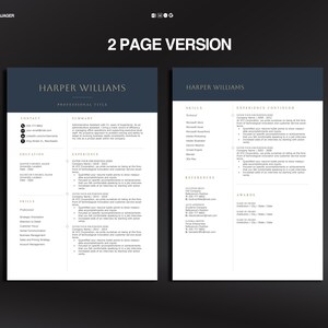 Professional Executive Resume Template | Word, Google Docs, Canva ...