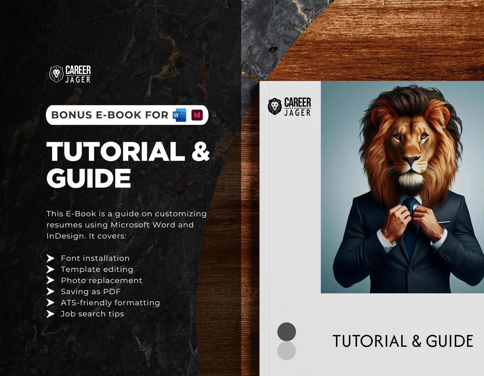 Professional Resume Template With Photo for Word, Google Docs, Canva ...