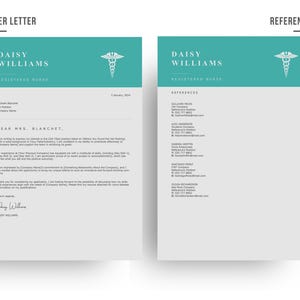 Editable Nurse Resume Template | Indesign, Word, Google Docs, Canva ...