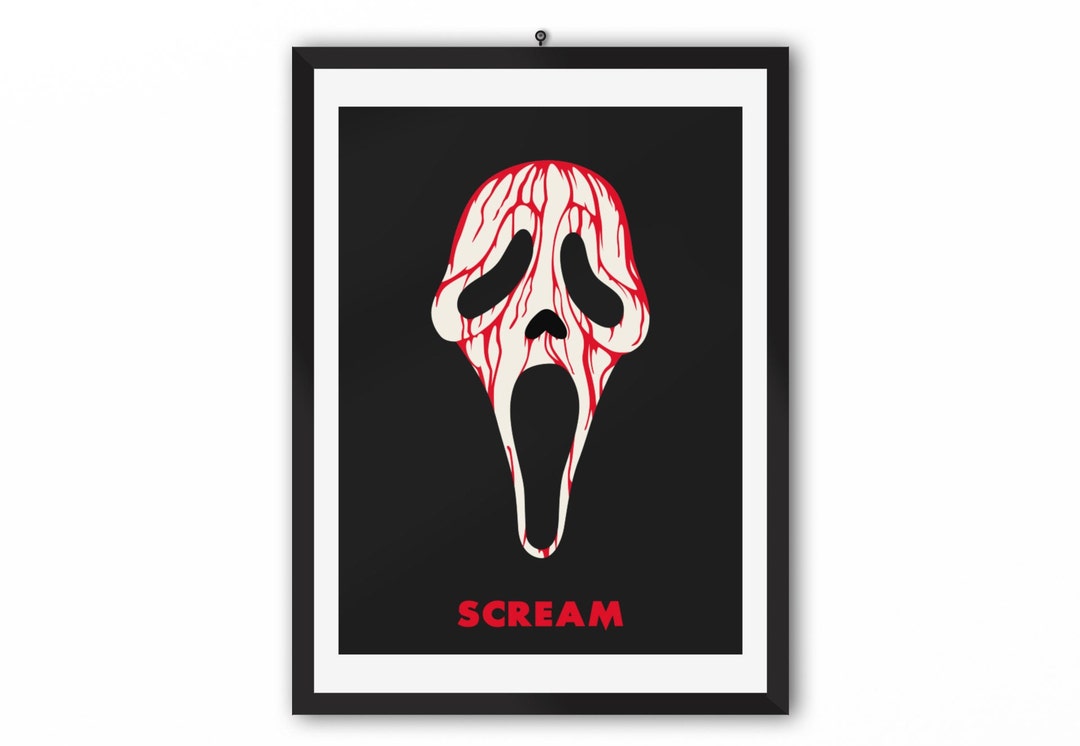 Scream Movie Poster | Minimalist Art Poster | Geek Decor | Home Decor ...