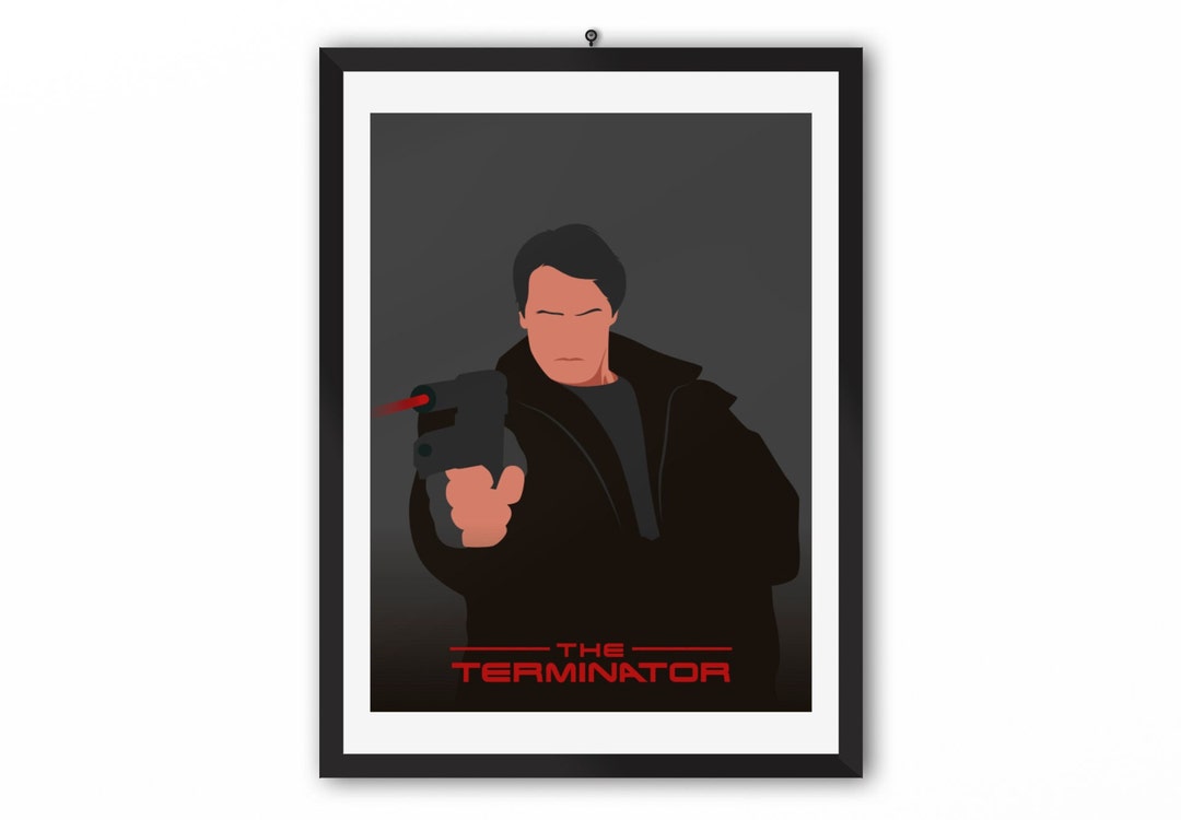 The Terminator Movie Poster | Minimalist Art Poster | Geek Decor | Home ...