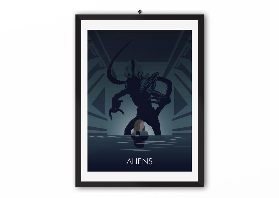 Aliens Movie Poster | Minimalist Art Poster | Geek Decor | Home Decor ...