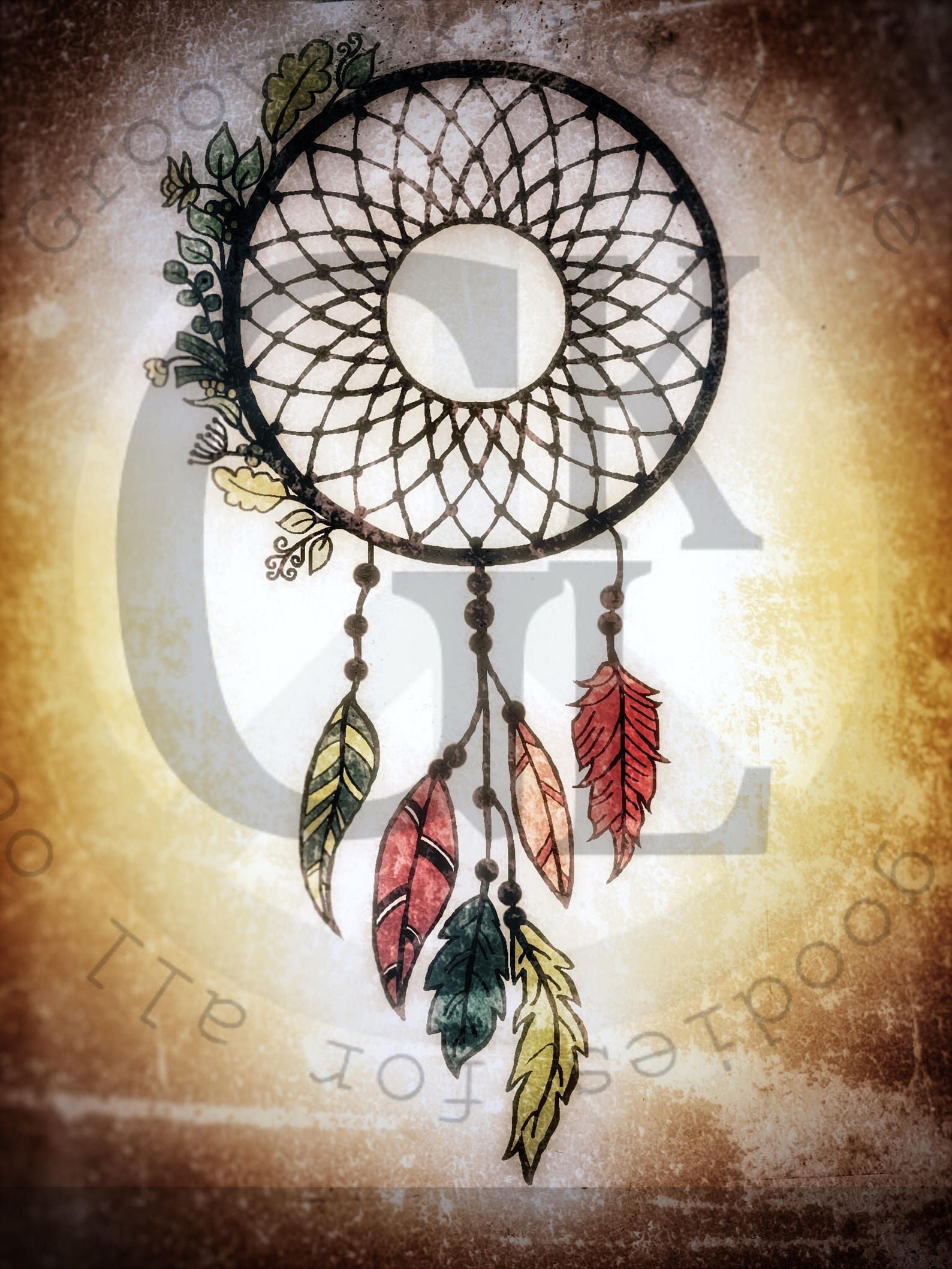 Dream Catcher Design Instant Download for Electronic Cutters Silhouette ...
