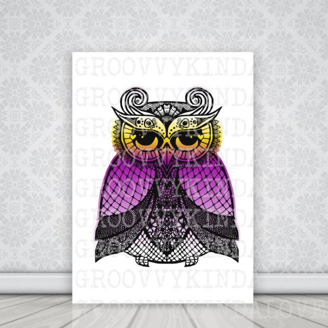Owl Bundle 5 Design Instant Download for Electronic Cutters Silhouette ...