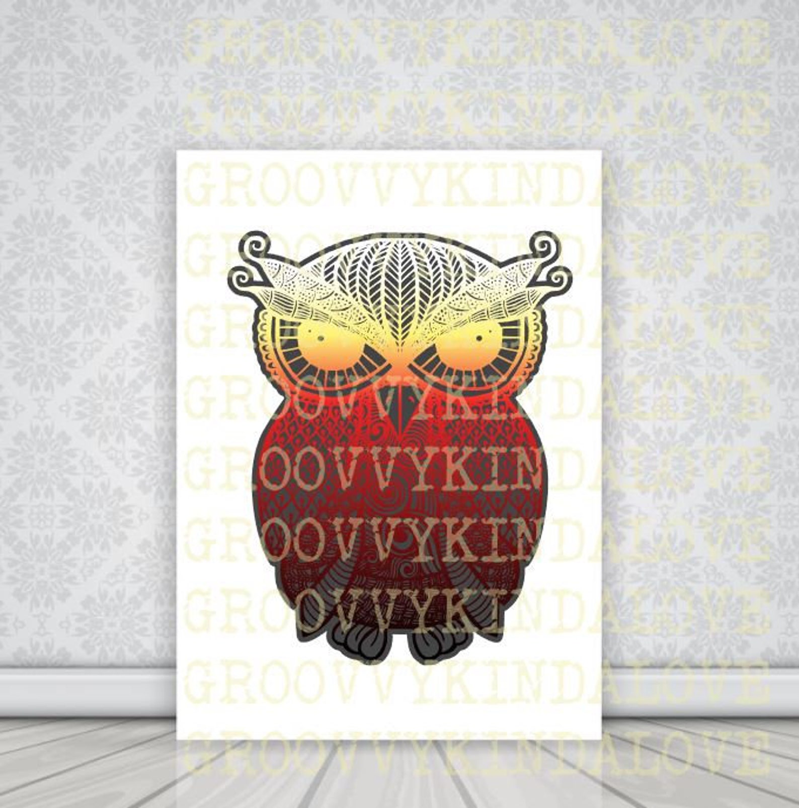Owl Design Instant Download for Electronic Cutters Silhouette - Etsy