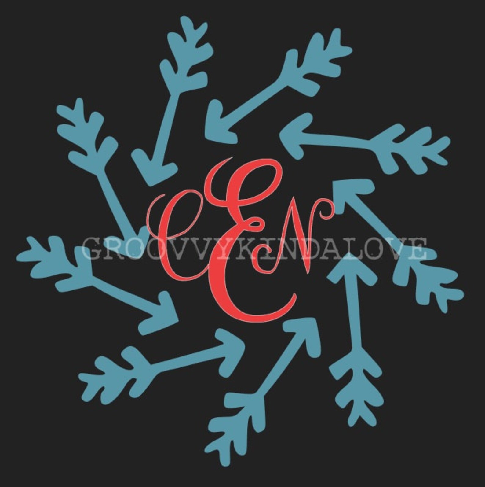 Arrow Monogram and Design Elements Instant Download for Silhouette ...