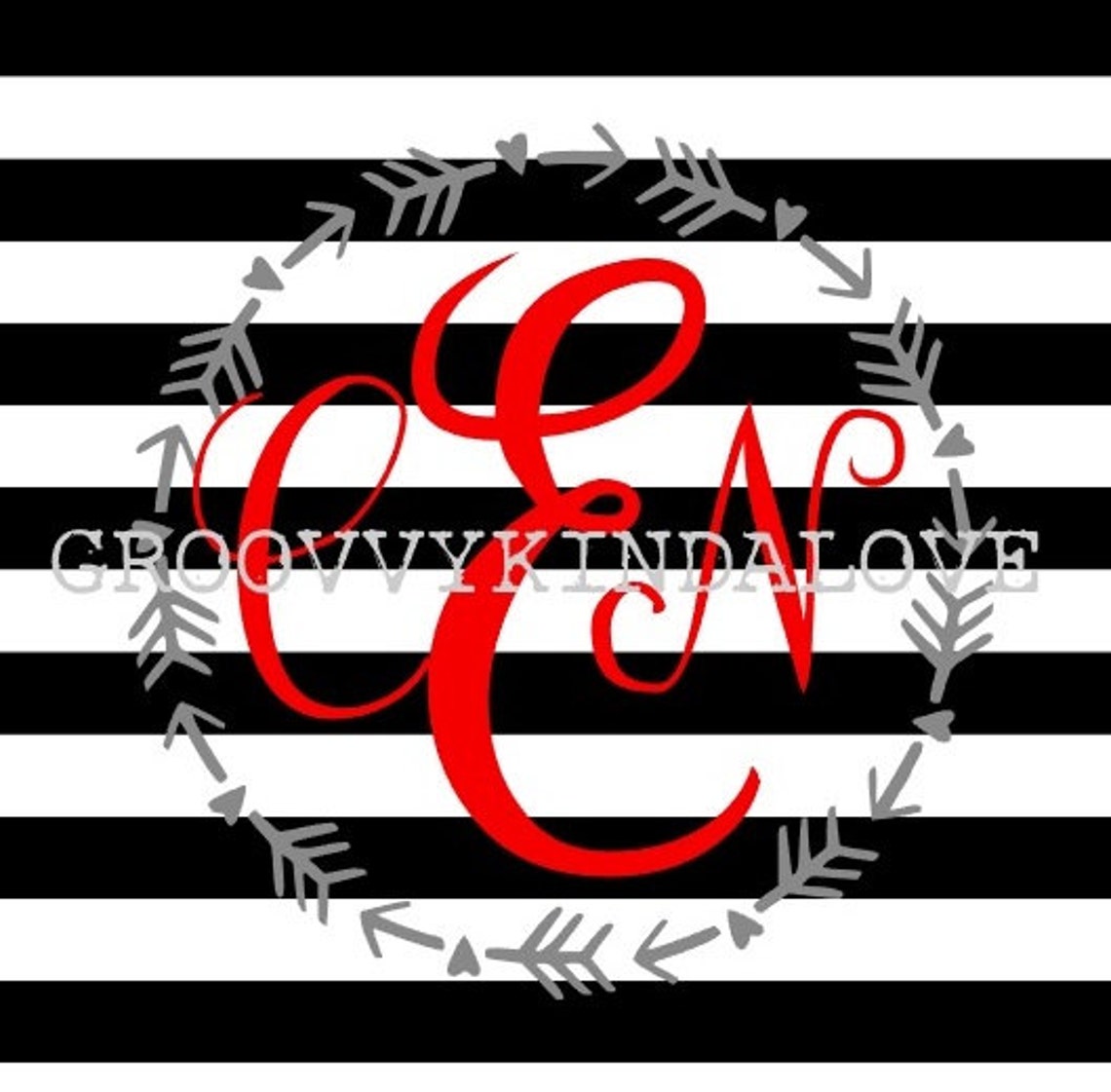 Arrow Monogram and Design Elements Instant Download for Silhouette ...