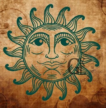 Sun Design Instant Download for Electronic Cutters Silhouette Cricut ...