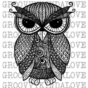 Owl Bundle 5 Design Instant Download for Electronic Cutters Silhouette ...
