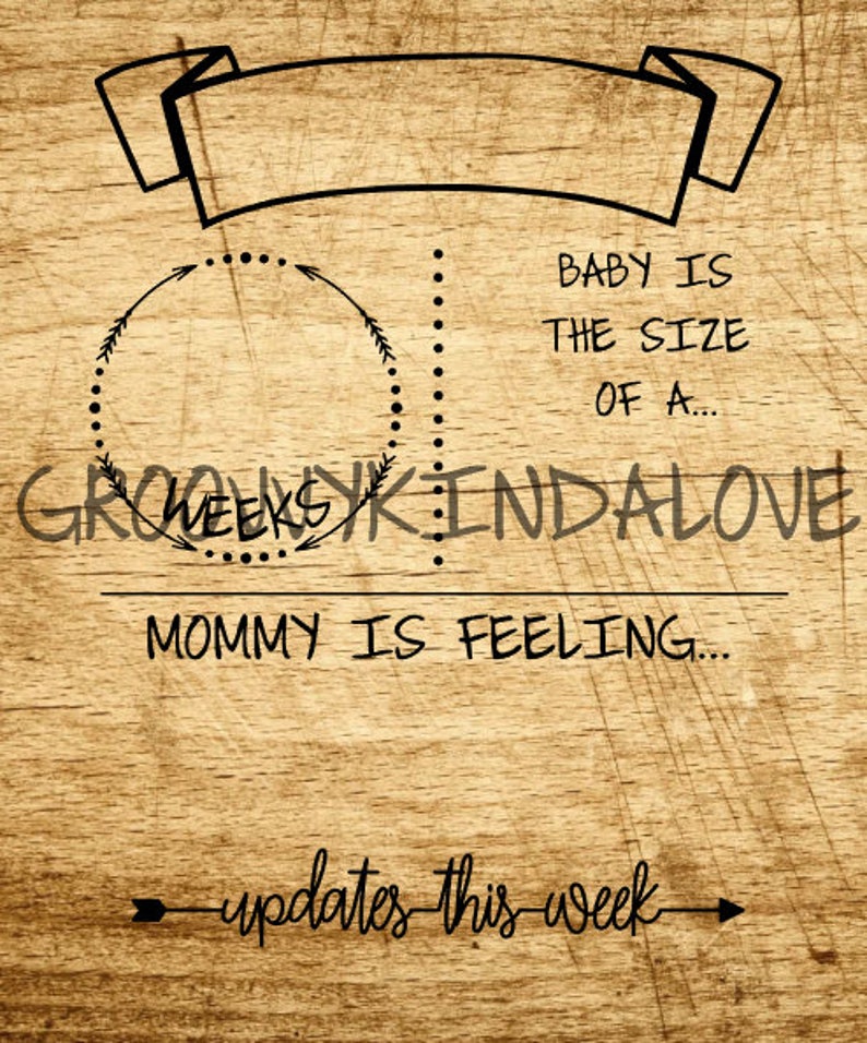 Pregnancy Stats Chalkboard Design Elements Instant Download for ...