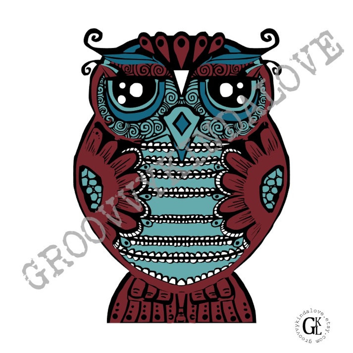 Owl Design Instant Download for Electronic Cutters Silhouette Cricut ...
