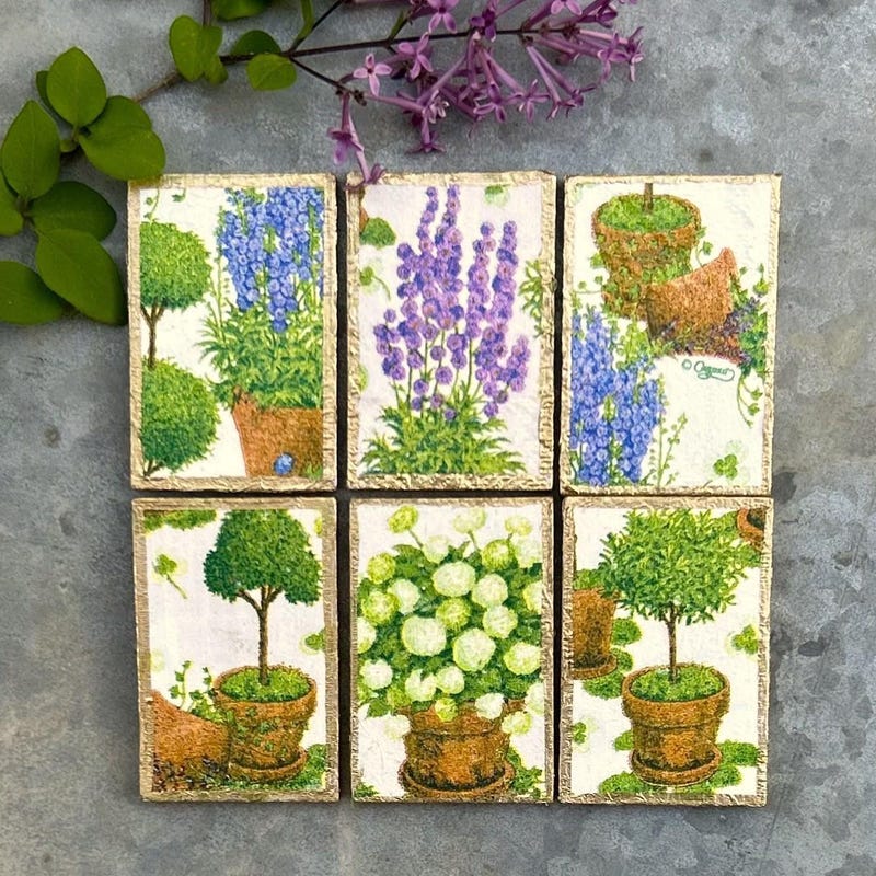 Decoupage Magnets - Etsy